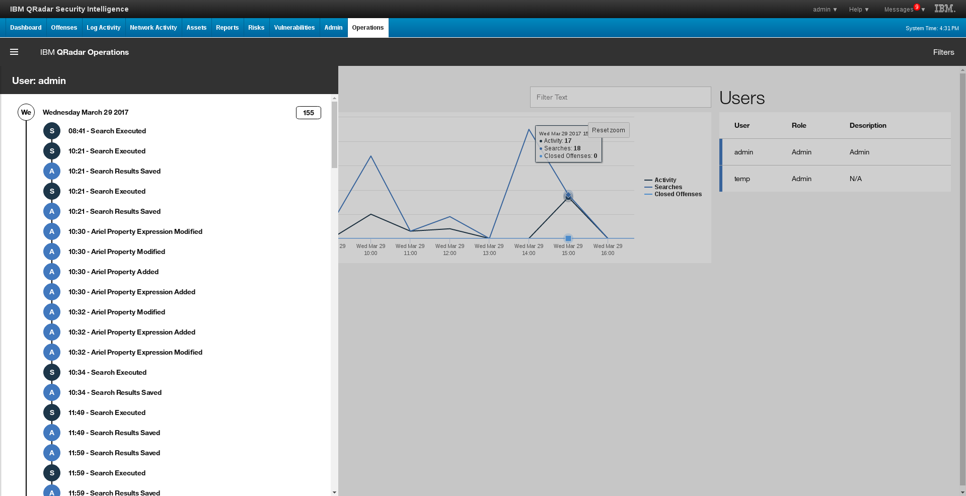 API request history : r/QRadar
